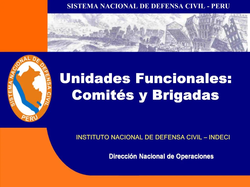 PPT - INSTITUTO NACIONAL DE DEFENSA CIVIL INDECI PowerPoint ...