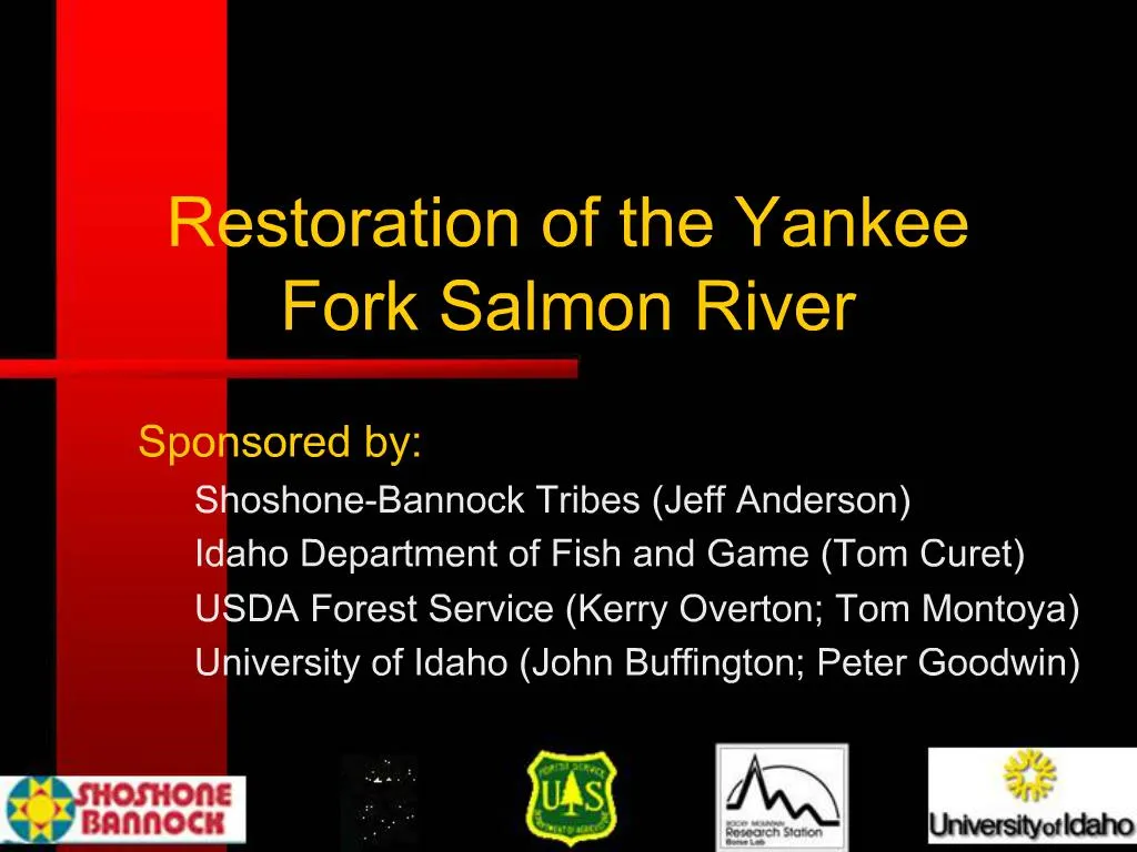 PPT - Restoration of the Yankee Fork Salmon River PowerPoint ...