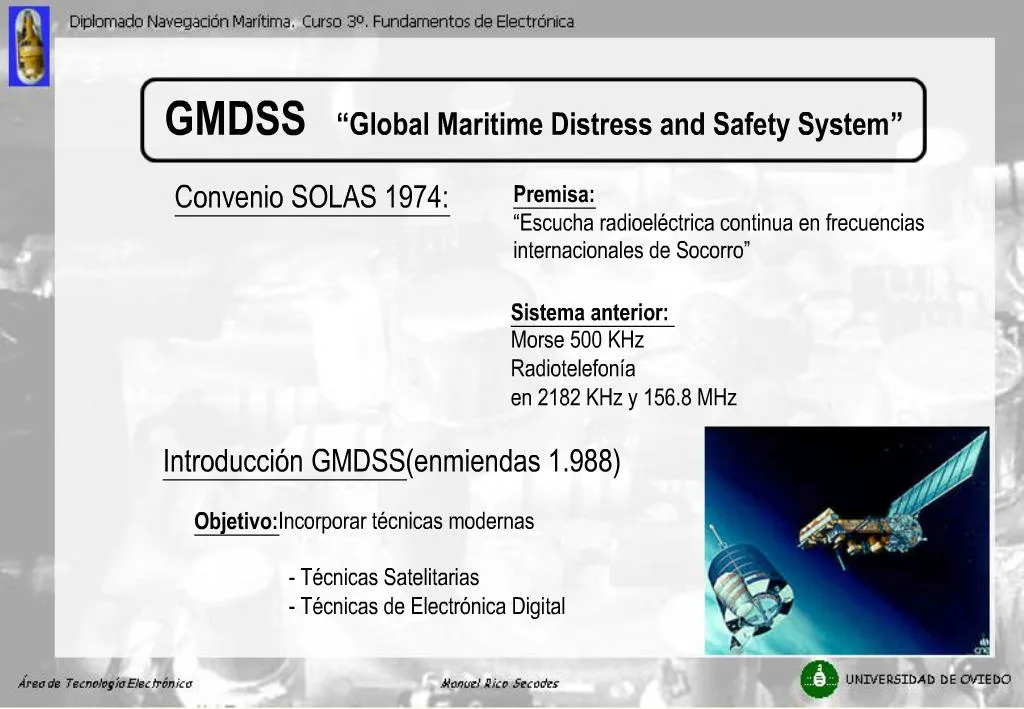 PPT - GMDSS Global Maritime Distress and Safety System PowerPoint ...