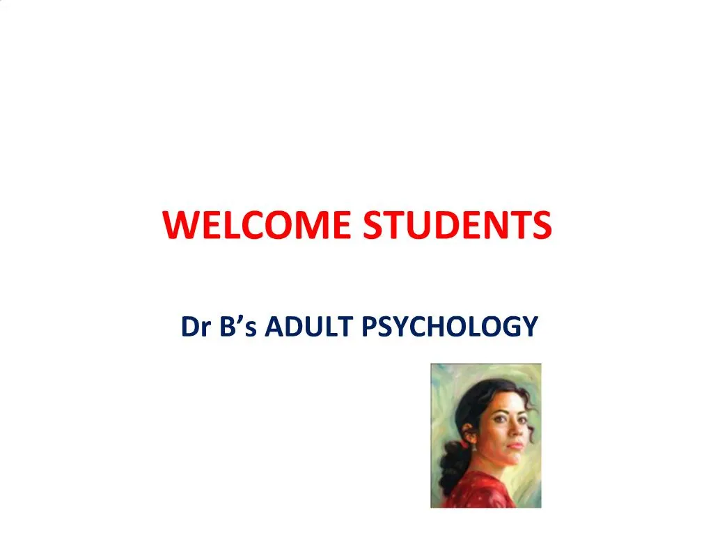 PPT - WELCOME STUDENTS PowerPoint Presentation, free download - ID:1170608