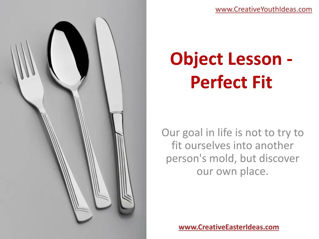 PPT - Object Lesson - Perfect Fit PowerPoint Presentation, free ...