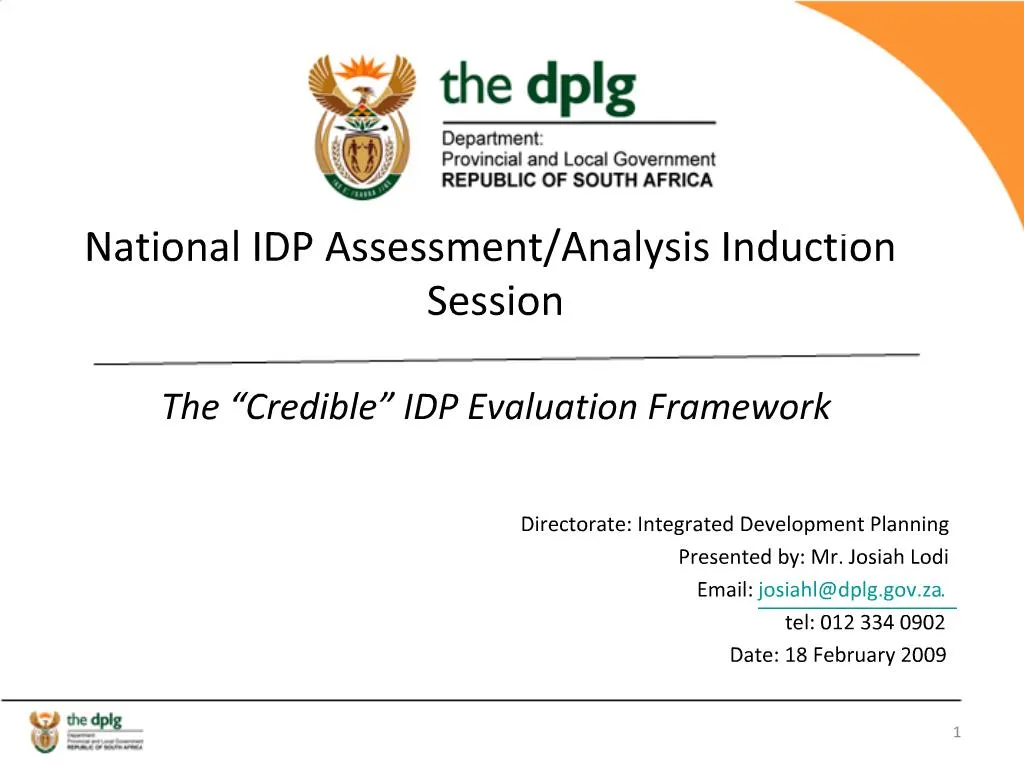 PPT - National IDP Assessment PowerPoint Presentation, free download ...