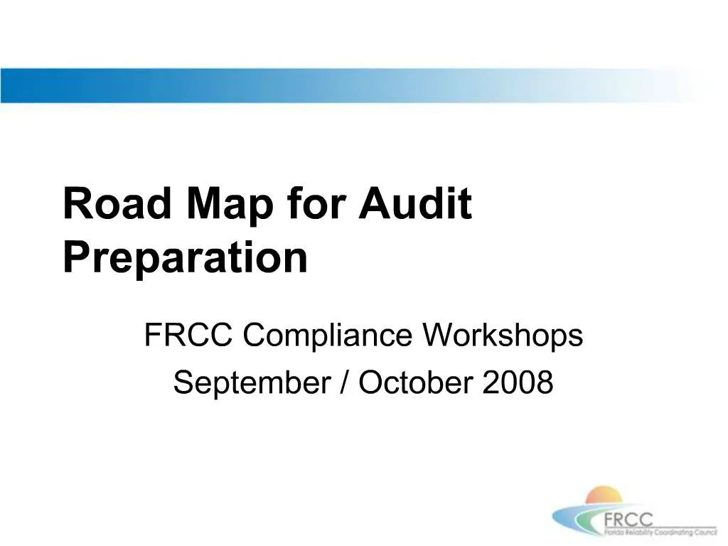 PPT - Road Map for Audit Preparation PowerPoint Presentation, free ...