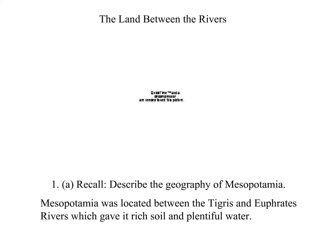 PPT - The Land Between the Rivers PowerPoint Presentation, free ...