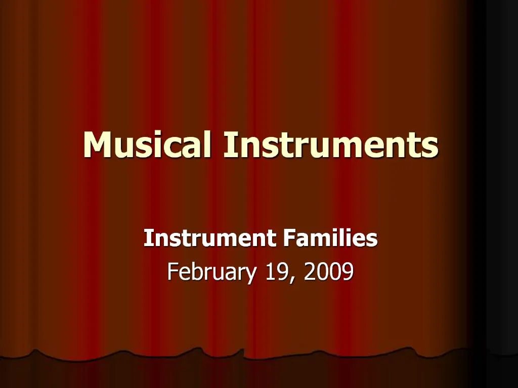 PPT - Musical Instruments PowerPoint Presentation, free download - ID ...
