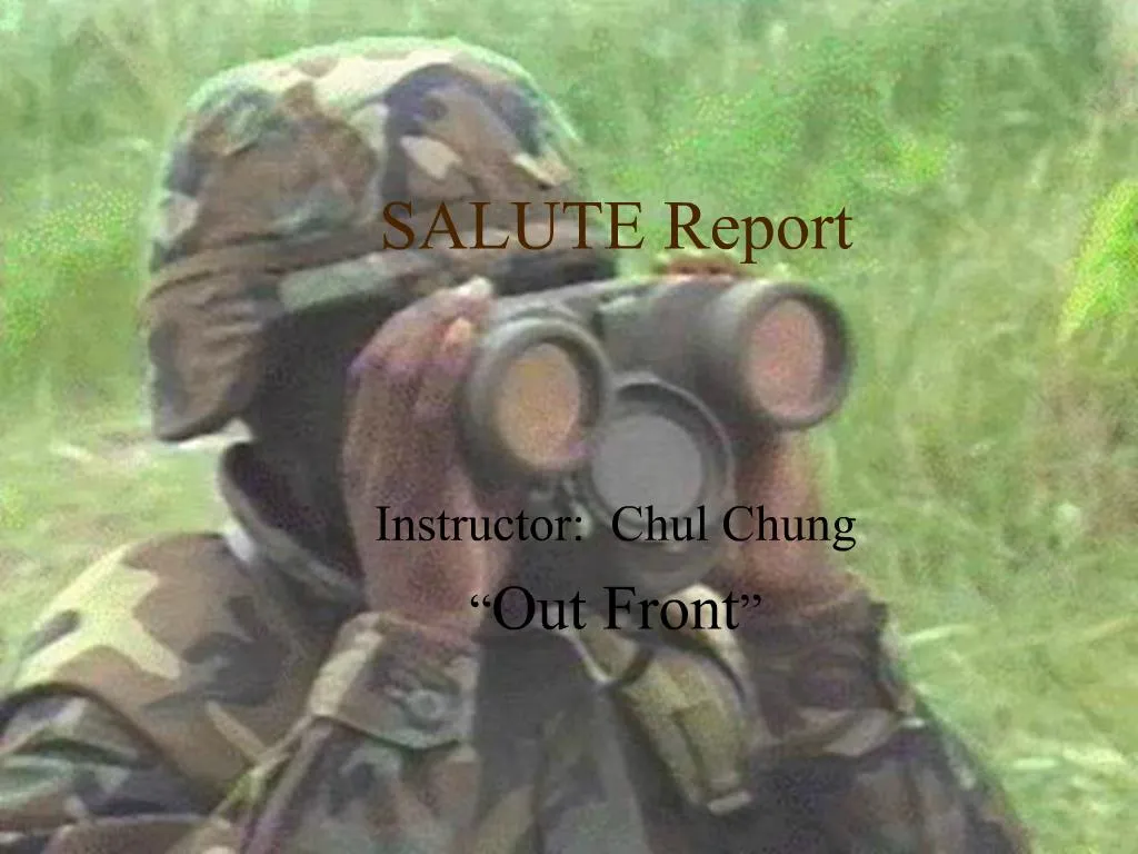 PPT - SALUTE Report PowerPoint Presentation, free download - ID:1183234