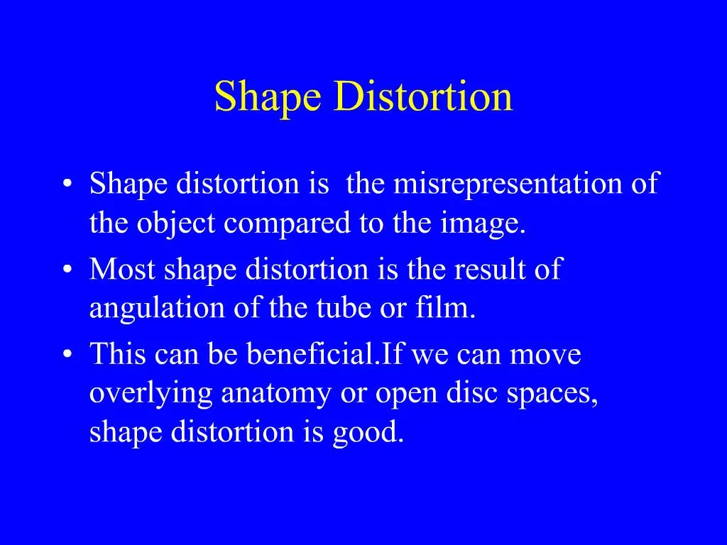 PPT - Shape Distortion PowerPoint Presentation, free download - ID:1188887