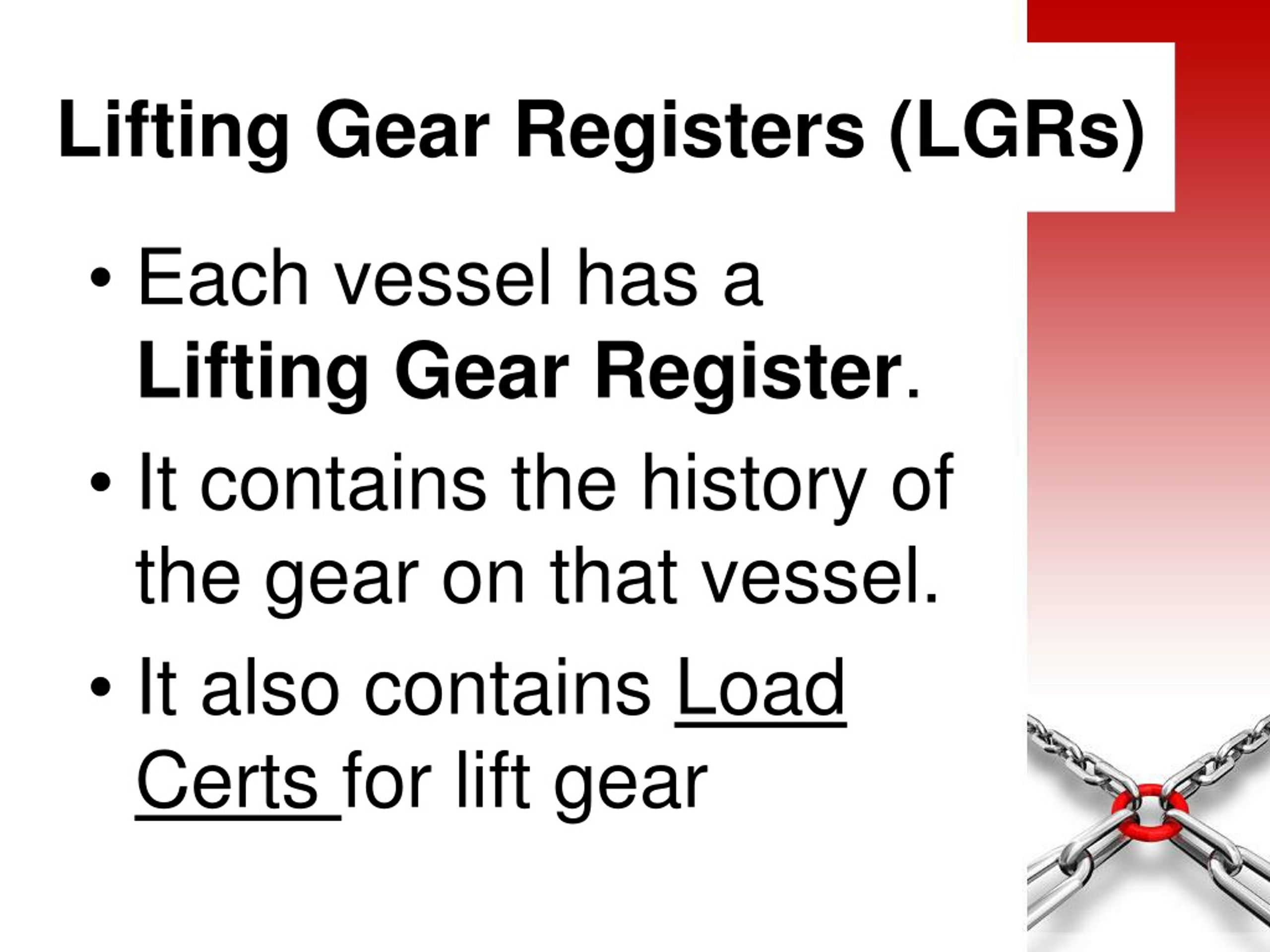 PPT - Lifting Gear PowerPoint Presentation, free download - ID:1191095