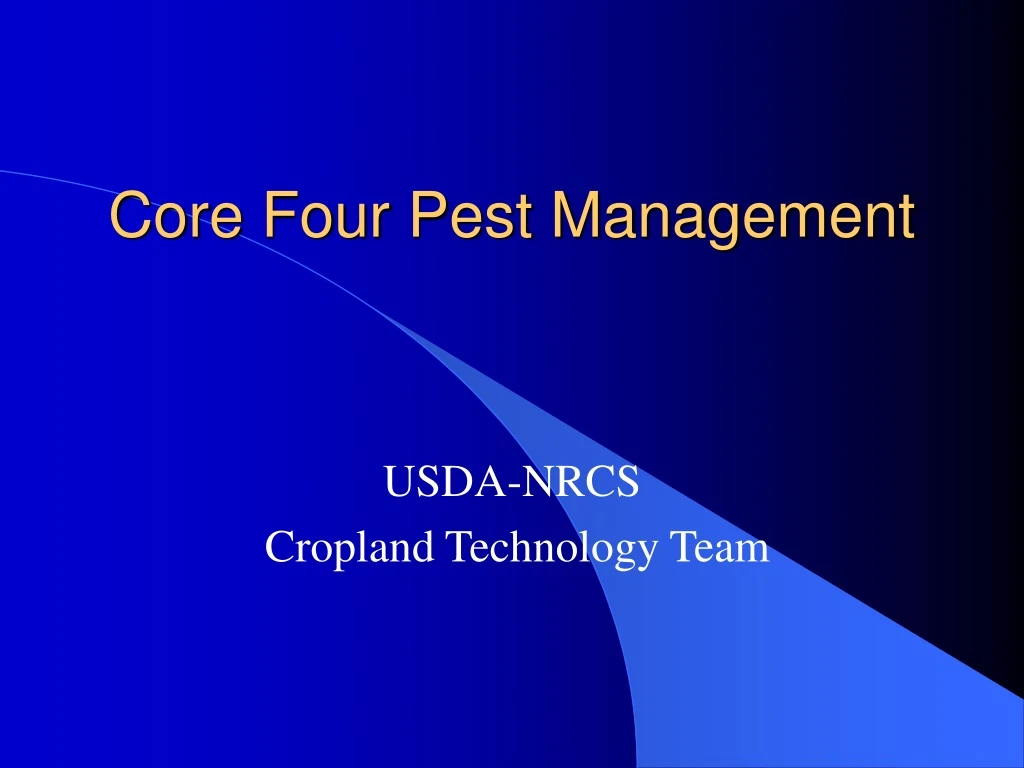 PPT - Core Four Pest Management PowerPoint Presentation, free download ...