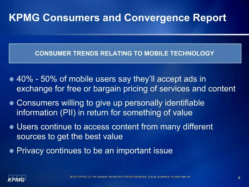PPT - KPMG Consumers and Convergence Report PowerPoint Presentation ...