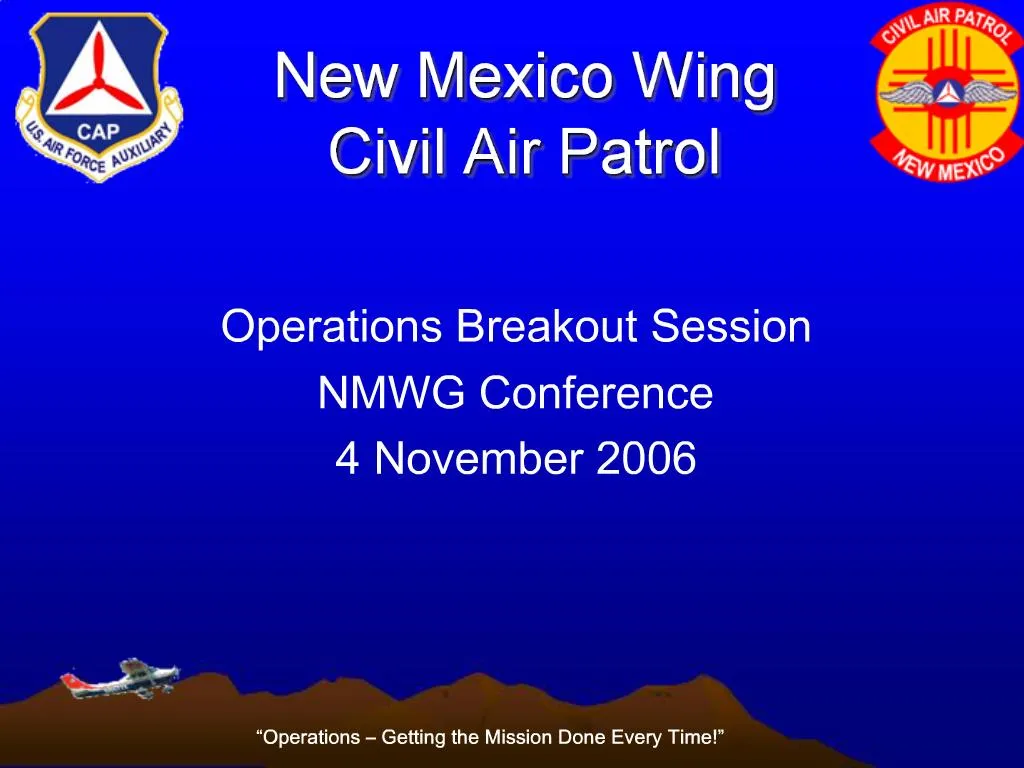PPT - New Mexico Wing Civil Air Patrol PowerPoint Presentation, free ...