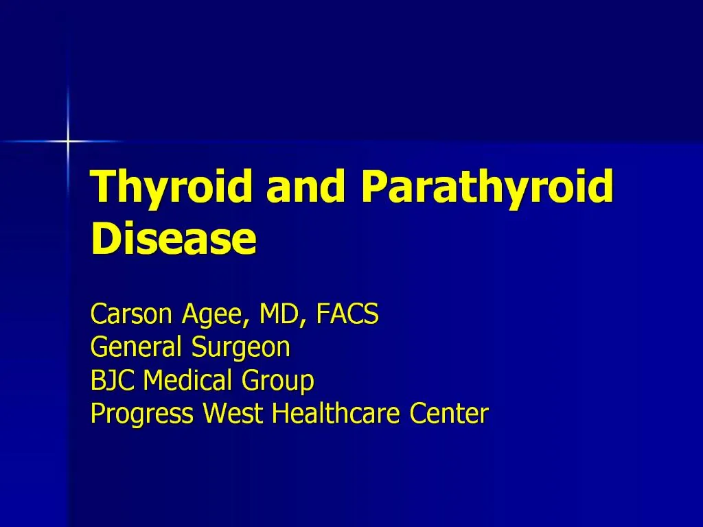 Ppt Thyroid And Parathyroid Disease Powerpoint Presentation Free