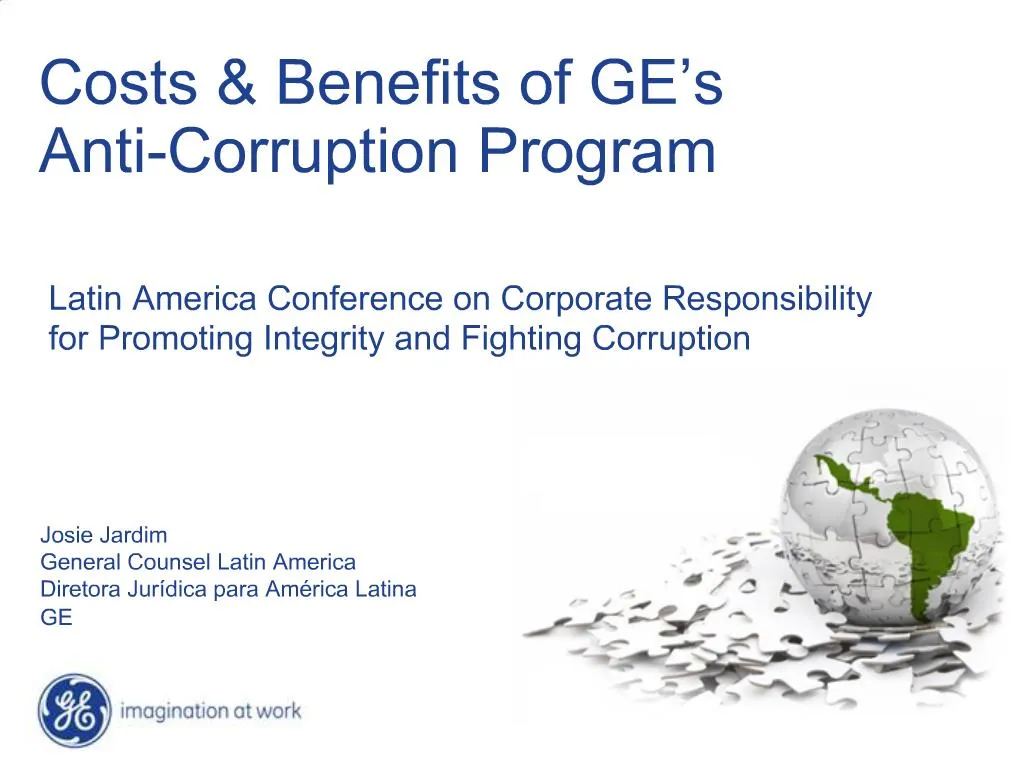 PPT - Costs Benefits of GE s Anti-Corruption Program PowerPoint ...