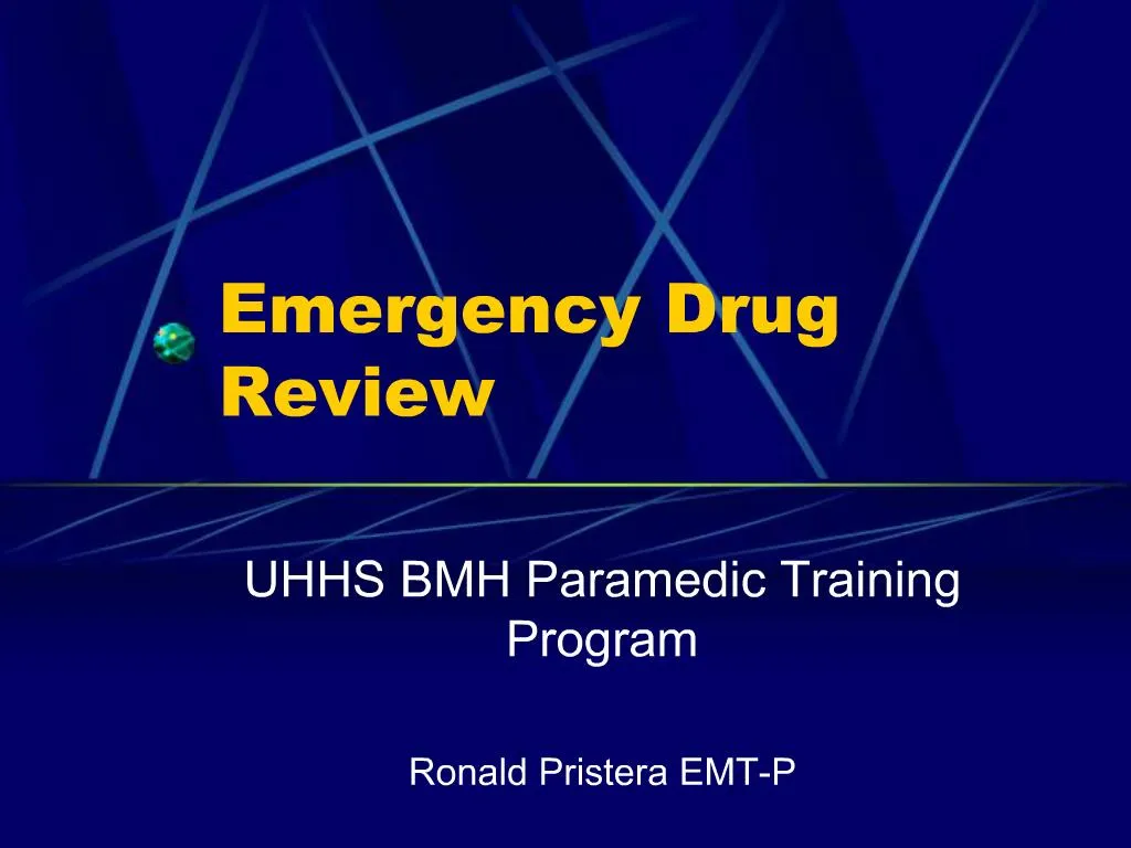 PPT - Emergency Drug Review PowerPoint Presentation, free download - ID ...