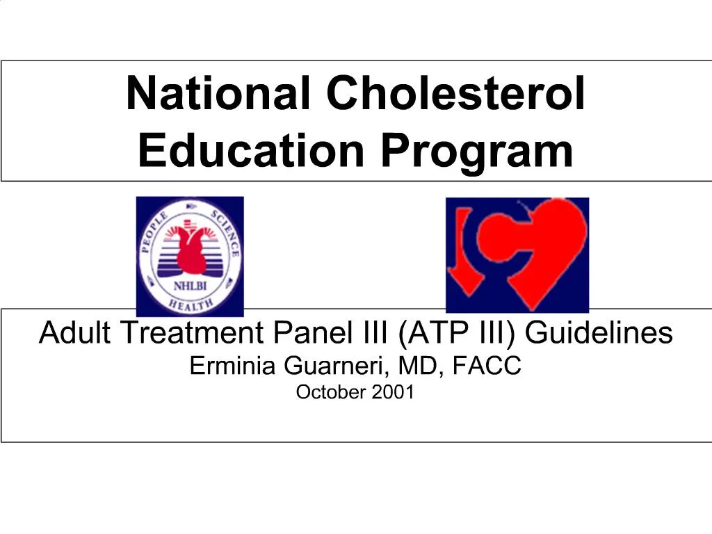 PPT - Adult Treatment Panel III ATP III Guidelines Erminia Guarneri, MD ...