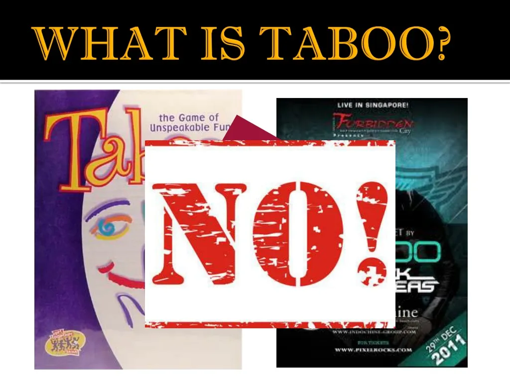 PPT - Taboo PowerPoint Presentation, free download - ID:1232611