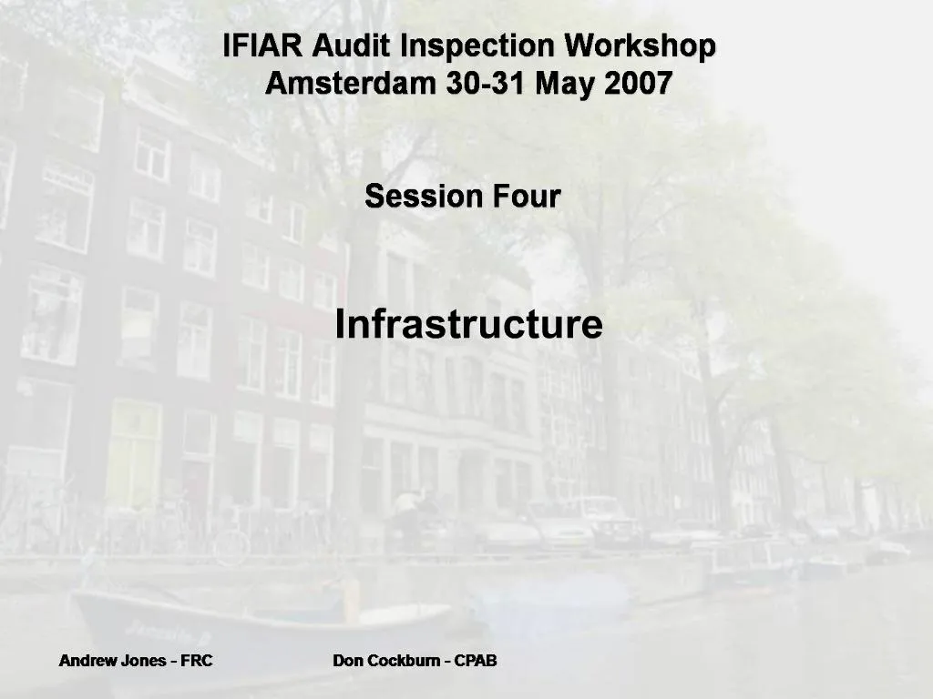 PPT - IFIAR Audit Inspection Workshop Amsterdam 30-31 May 2007 ...
