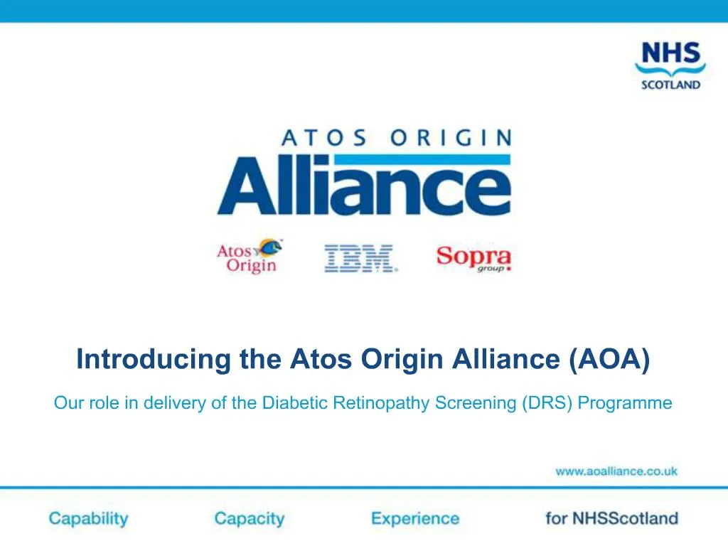 PPT - Introducing the Atos Origin Alliance AOA PowerPoint Presentation ...