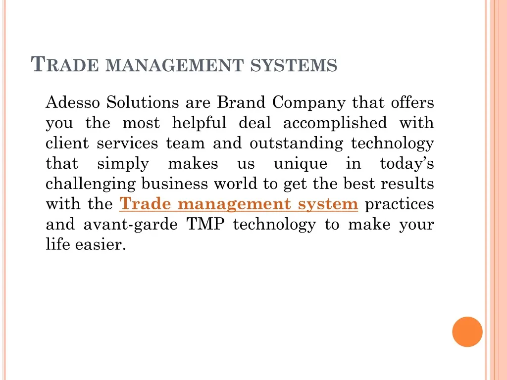 PPT - Trade management systems PowerPoint Presentation, free download ...