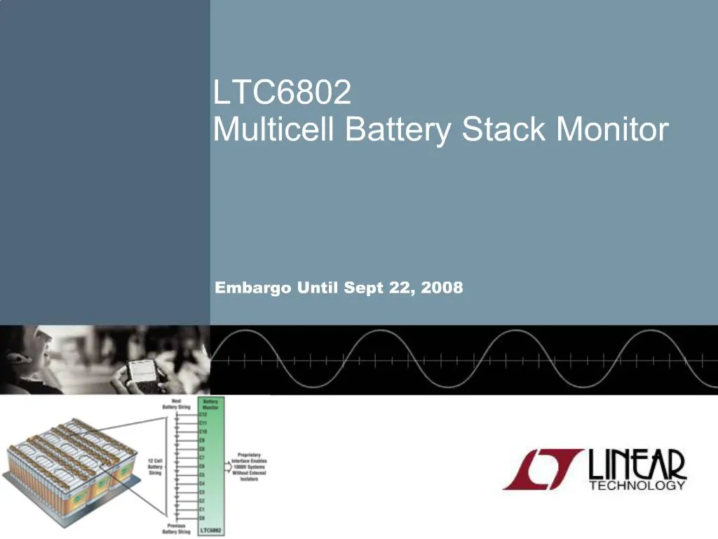 PPT - LTC6802 Multicell Battery Stack Monitor PowerPoint Presentation ...