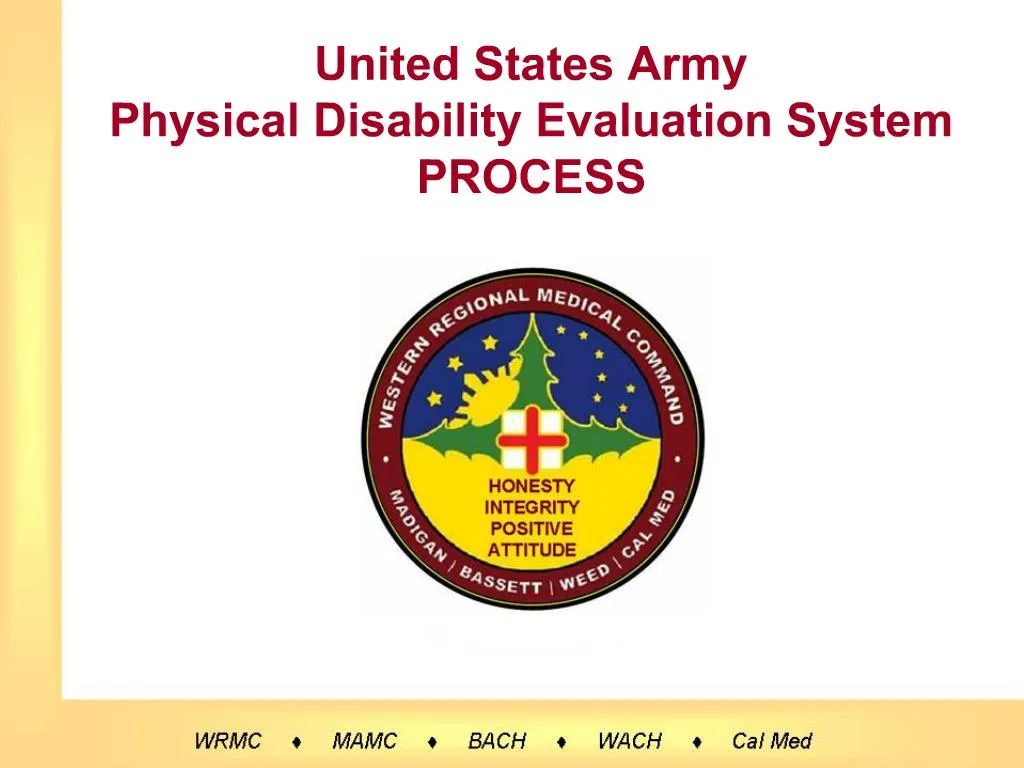 PPT - United States Army Physical Disability Evaluation System PROCESS ...