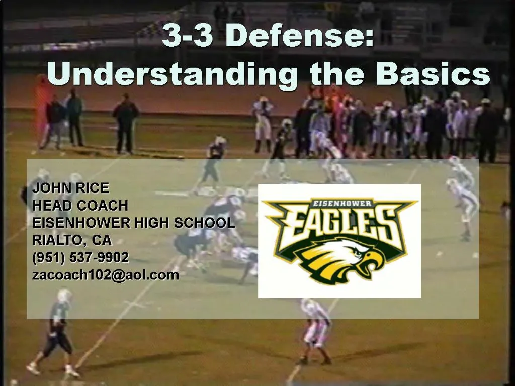 PPT - 3-3 Defense: Understanding the Basics PowerPoint Presentation ...