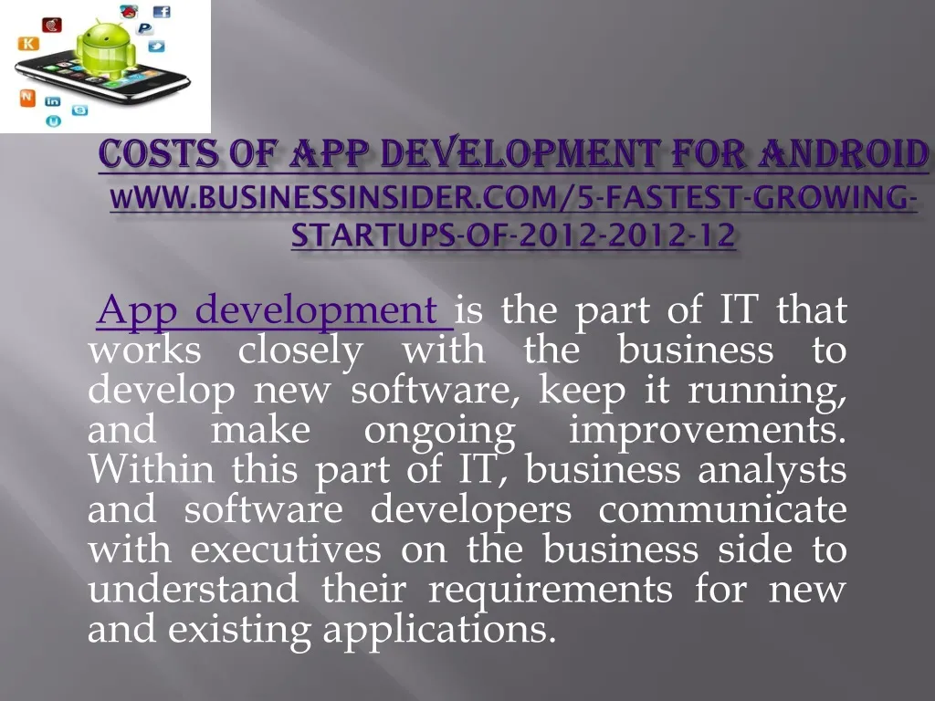 PPT - App development PowerPoint Presentation, free download - ID:1249806