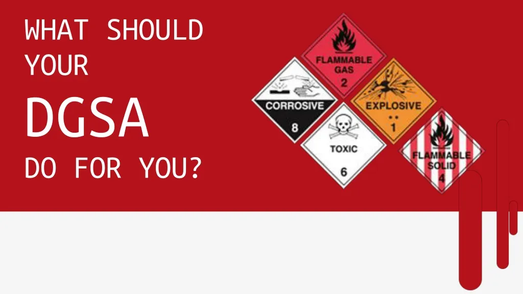 PPT - What Should Your DGSA Do For You? PowerPoint Presentation, free ...