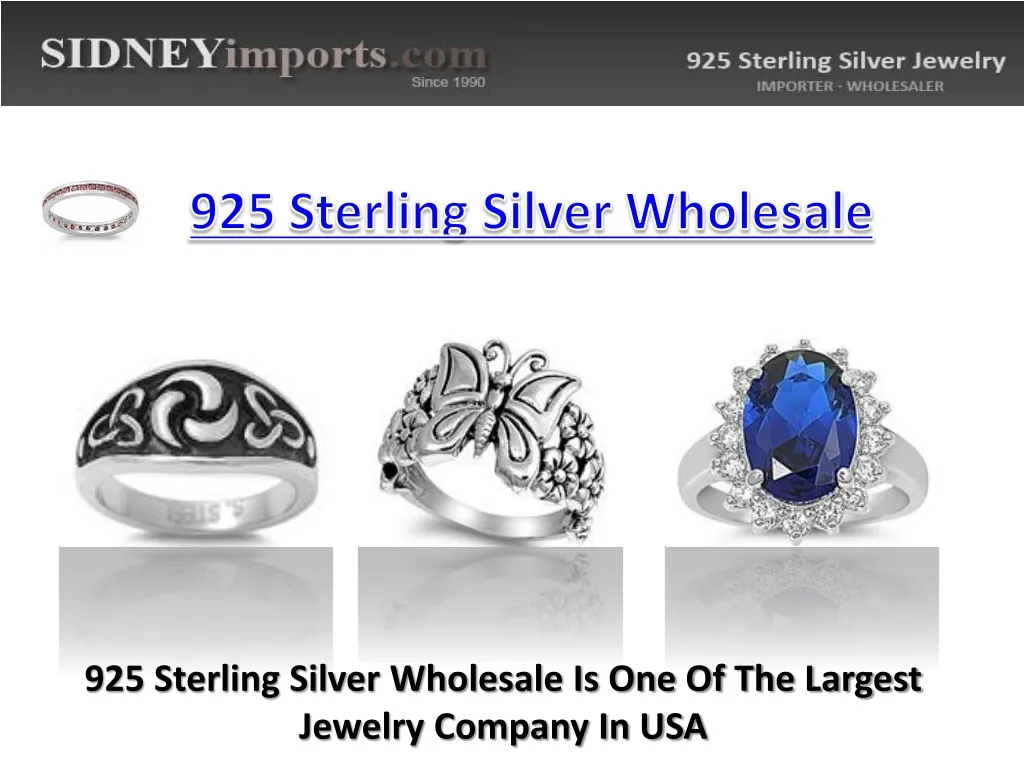 PPT - 925 Sterling Silver Wholesale PowerPoint Presentation, free ...