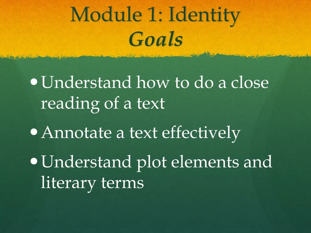PPT - Module 1: Identity Goals PowerPoint Presentation, free download ...
