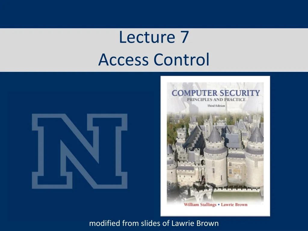 PPT - Lecture 7 Access Control PowerPoint Presentation, free download ...