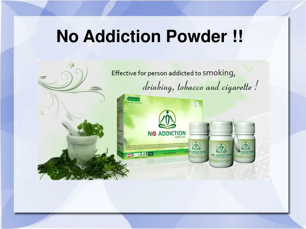 PPT - No Addiction PowerPoint Presentation, free download - ID:1266736