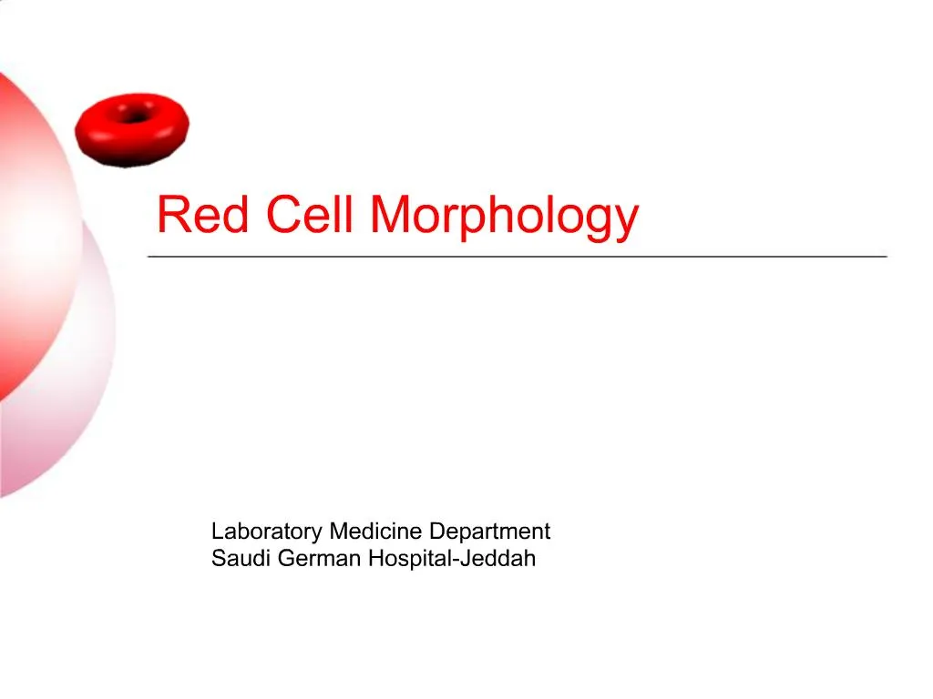 PPT - Red Cell Morphology PowerPoint Presentation, free download - ID ...