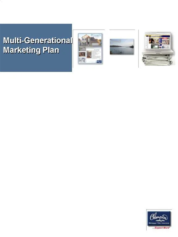 PPT - Multi-Generational Marketing Plan PowerPoint Presentation, free ...