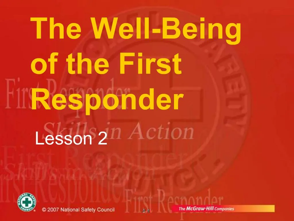 PPT - The Well-Being of the First Responder PowerPoint Presentation ...
