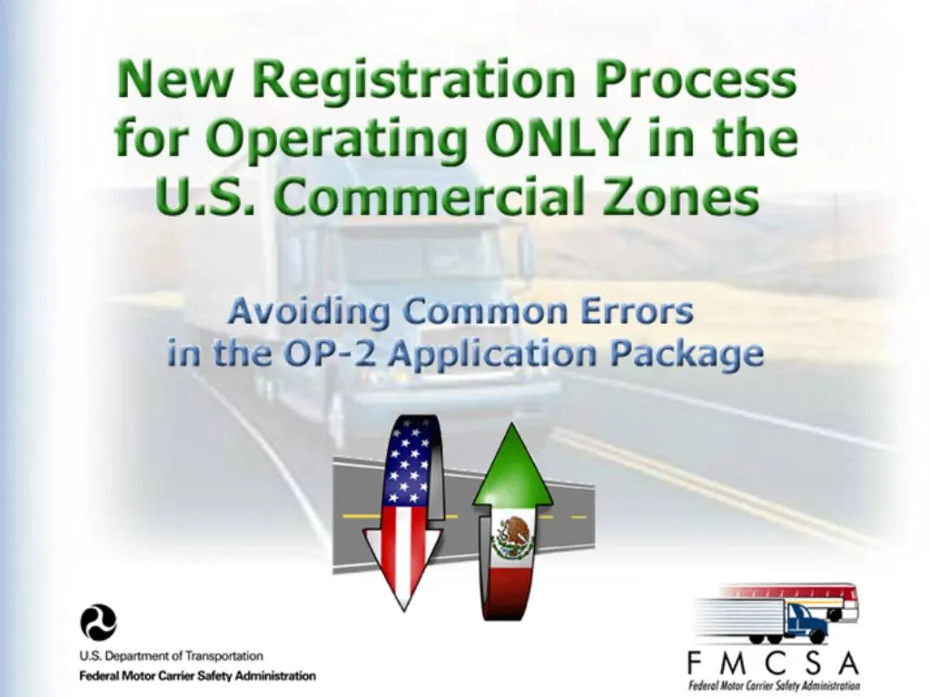 PPT - Avoiding common errors in filling out Forms OP-2, MCS-150 and BOC ...