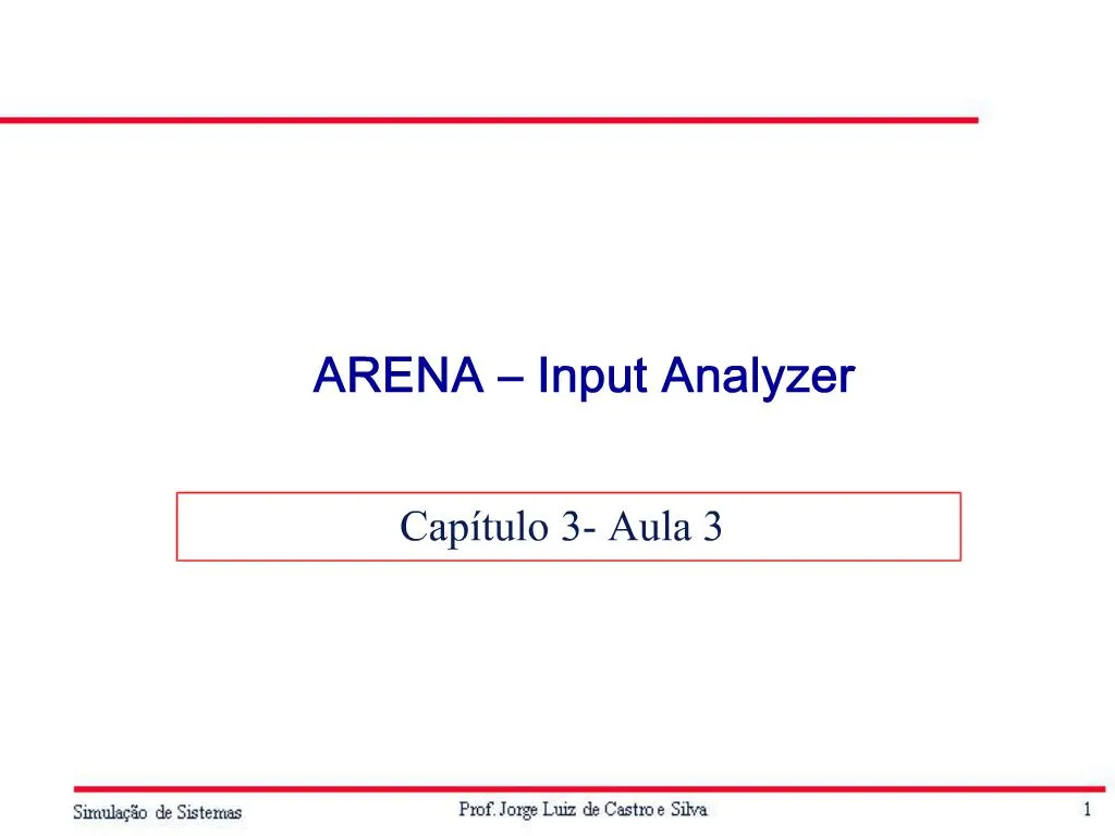 PPT - ARENA Input Analyzer PowerPoint Presentation, free download - ID ...