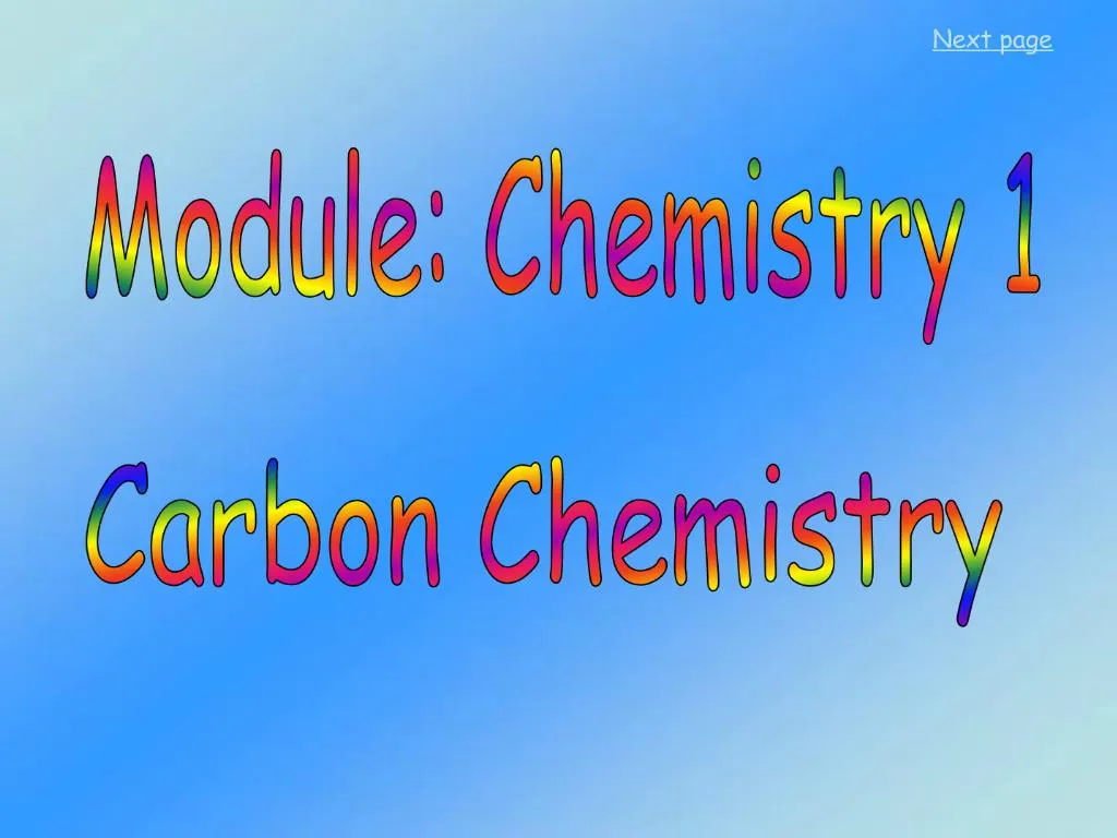 PPT - Module: Chemistry 1 PowerPoint Presentation, free download - ID ...