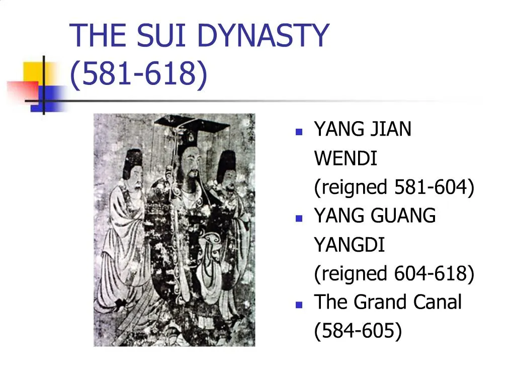 PPT - THE SUI DYNASTY 581-618 PowerPoint Presentation, free download ...