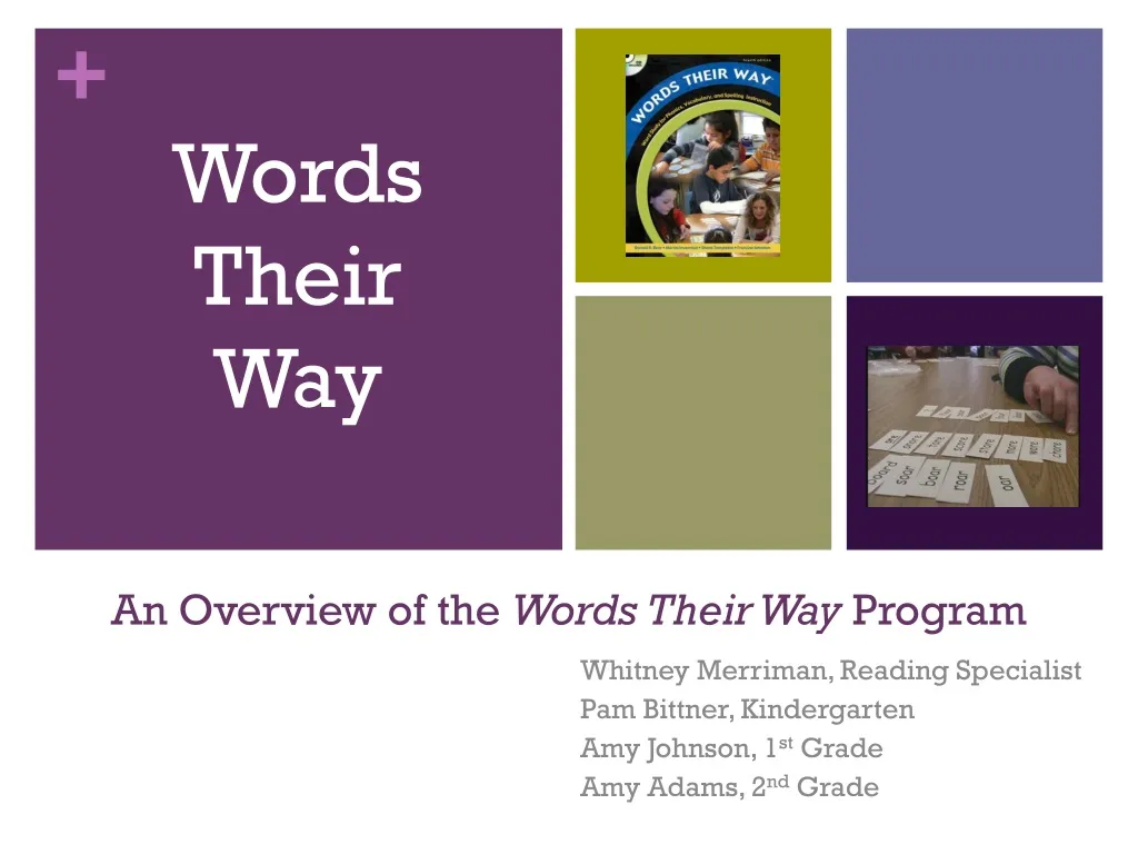 PPT - An Overview of the Words Their Way Program PowerPoint ...