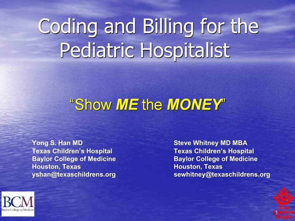 PPT - Coding and Billing for the Pediatric Hospitalist PowerPoint ...