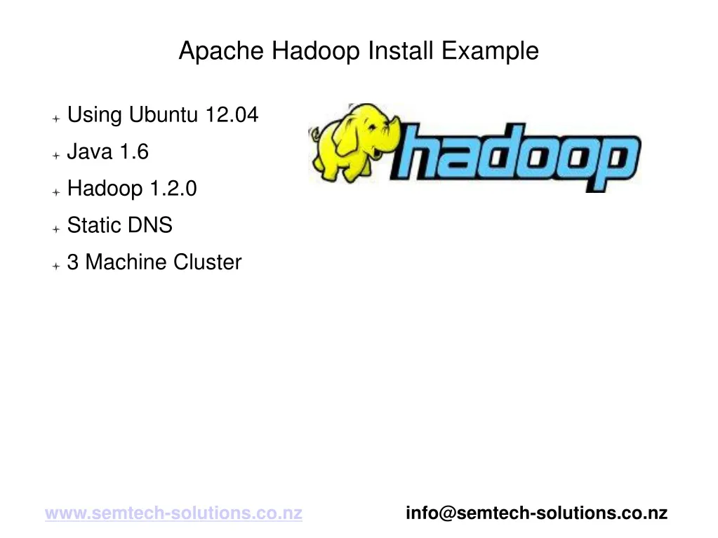 PPT - An example Hadoop Install PowerPoint Presentation, free download - ID:1315787