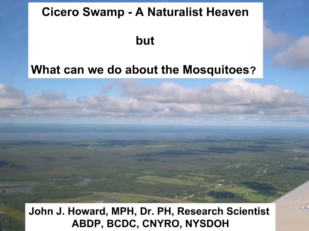 PPT - Cicero Swamp - A Naturalist Heaven but What can we do about the ...