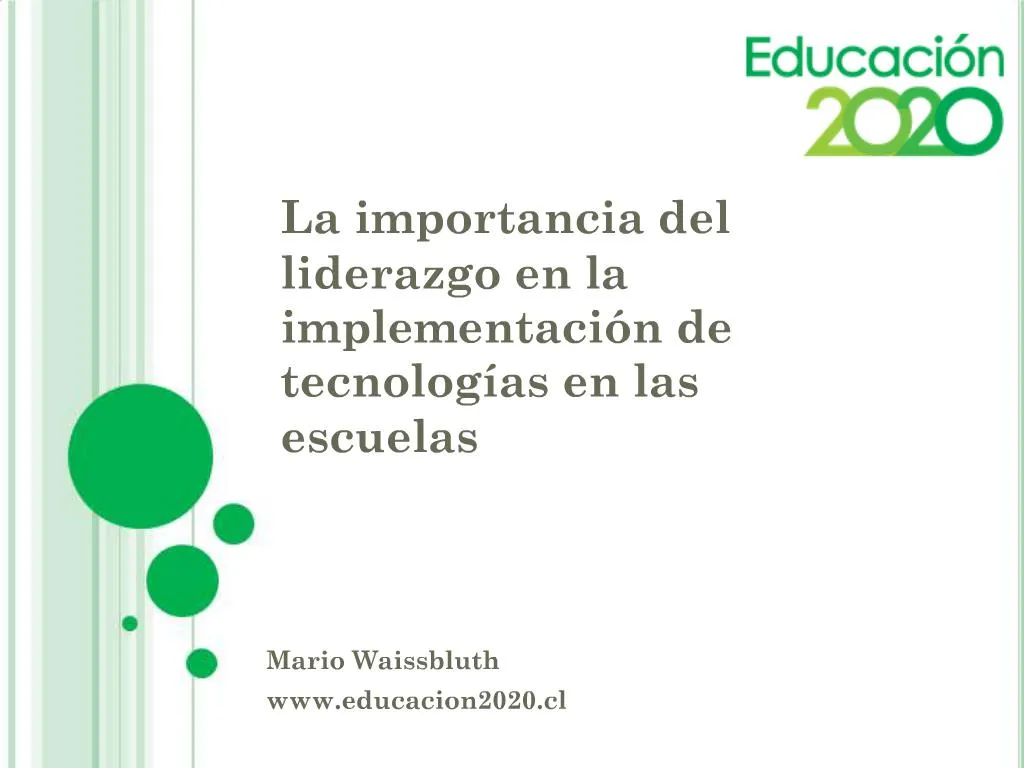PPT - La importancia del liderazgo en la implementaci n de tecnolog as ... PPT - La importancia del liderazgo en la implementaci n de tecnolog as ...