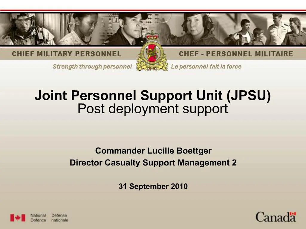 PPT - Joint Personnel Support Unit JPSU Post deployment support ...