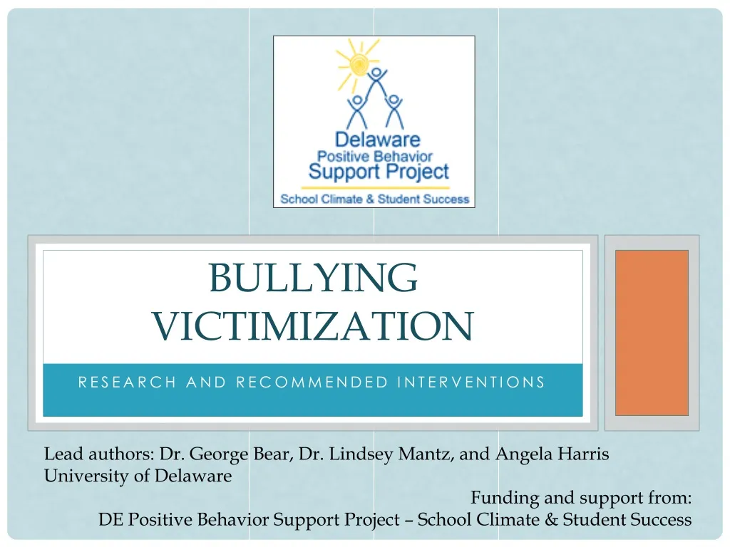 PPT - Bullying victimization PowerPoint Presentation, free download ...