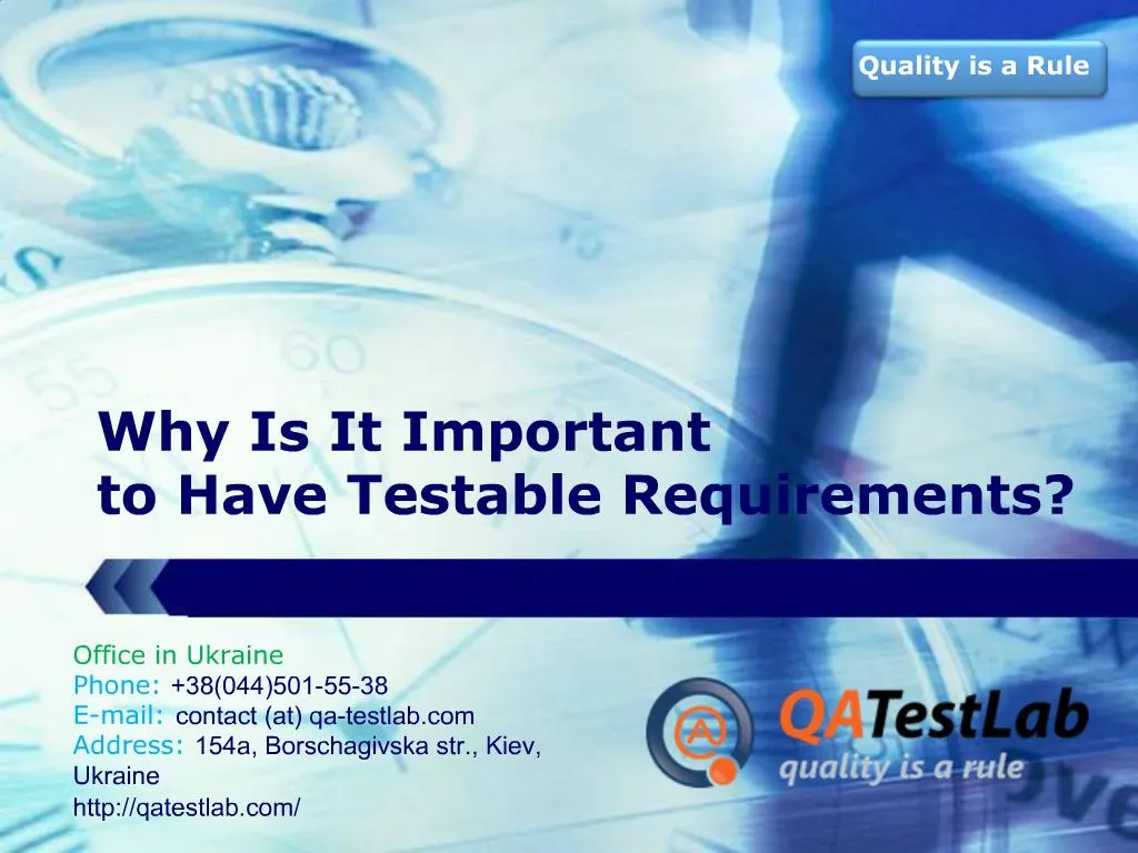 PPT - Why Is It Important to Have Testable Requirements PowerPoint ...