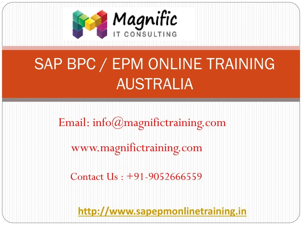 PPT - sap bpc online training australia | magnific training PowerPoint ...
