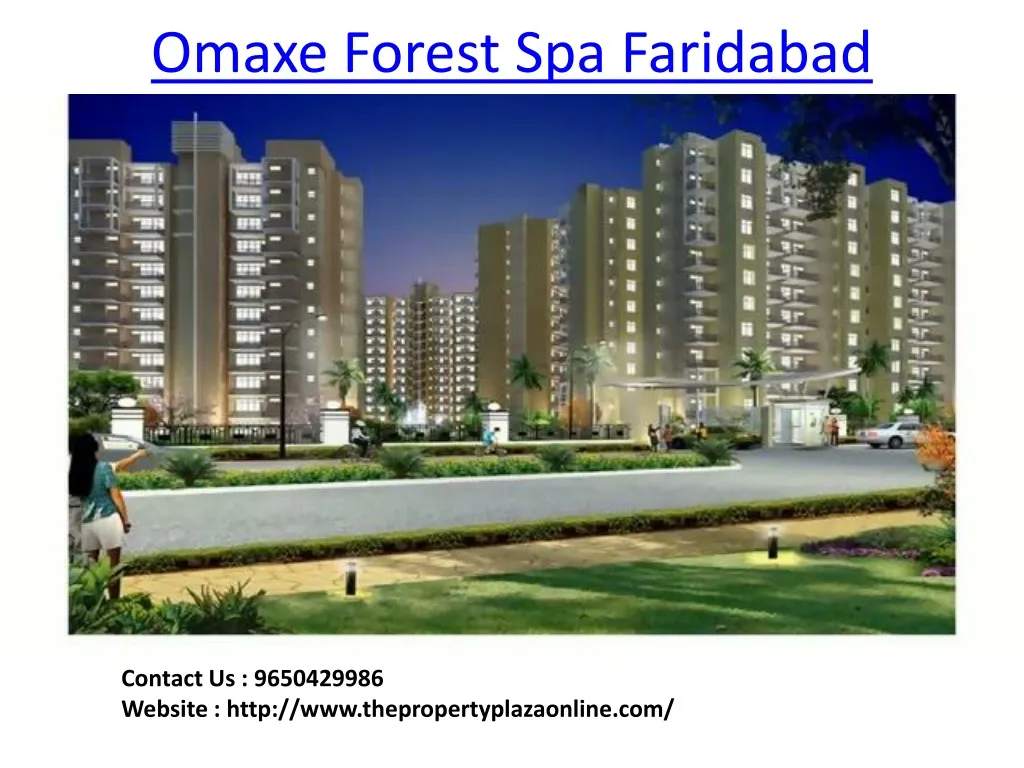 PPT - Omaxe Forest Spa Faridabad PowerPoint Presentation, free download ...