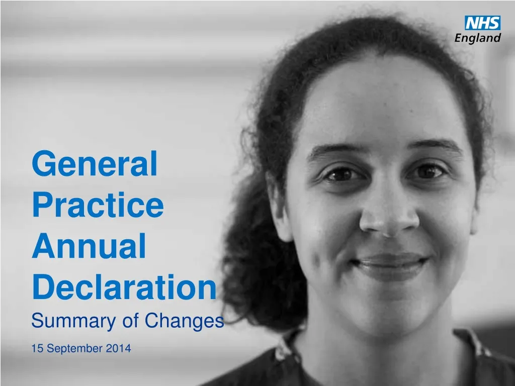PPT - General Practice Annual Declaration PowerPoint Presentation, free ...